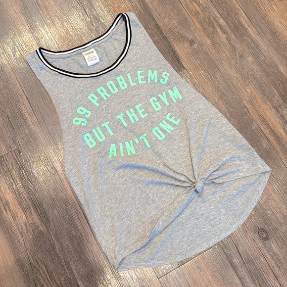 PINK Victoria's Secret | Tops | Vs Pink Graphic Tank Top | Poshmark